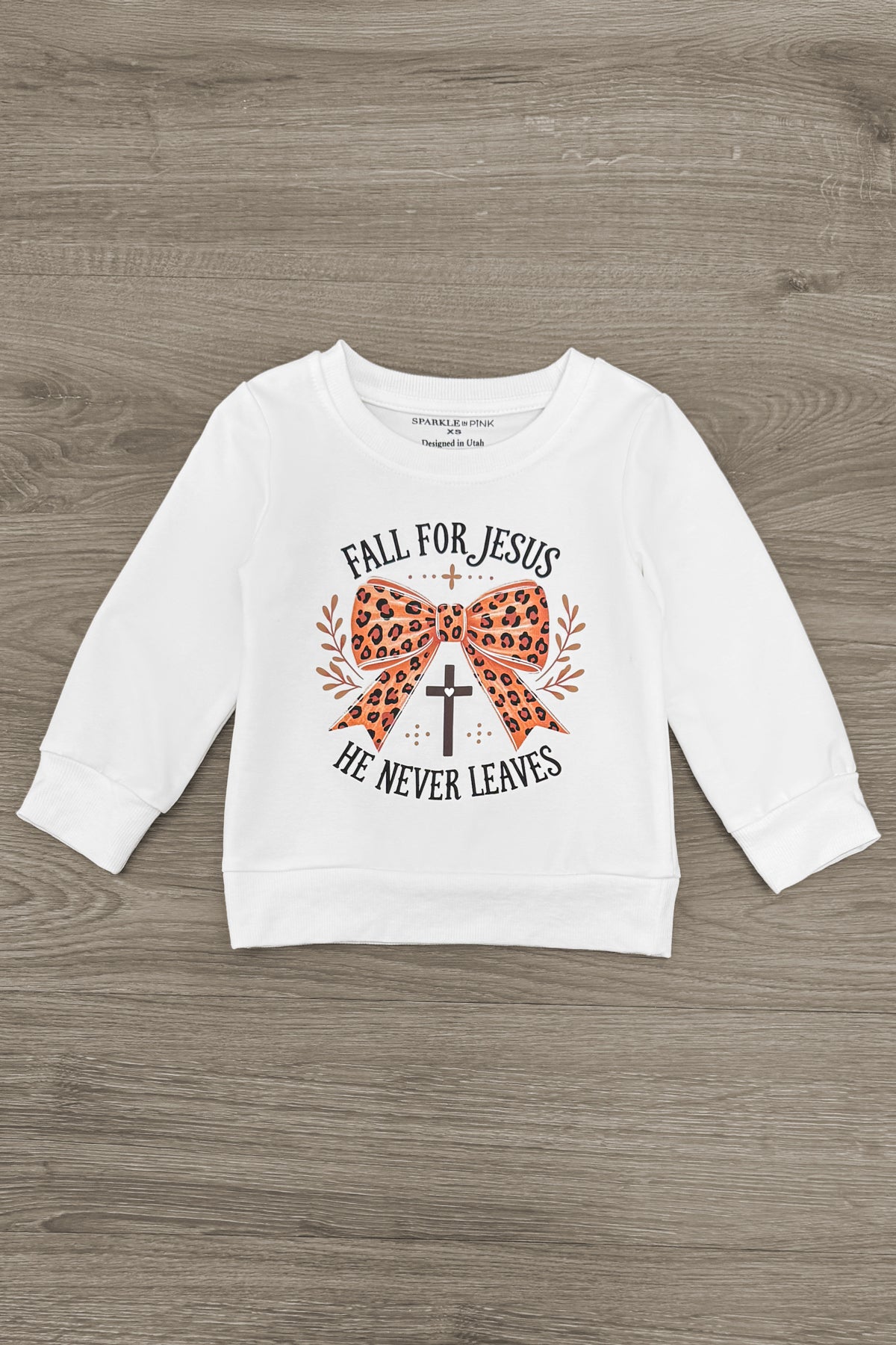 "Fall For Jesus..." Cheetah Denim Flare Set | Girls' Fall Clothing ...