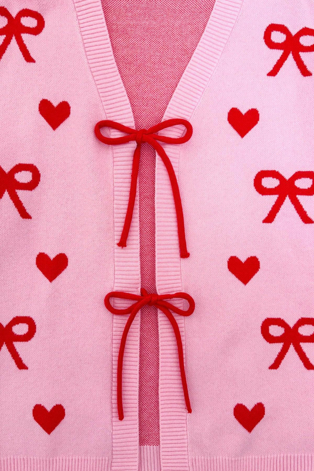 Pink Heart & Bow Sweater Cardigan | Matching Mom & Me Clothing ...