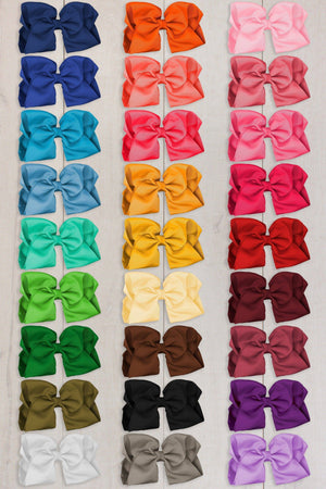 8" Solid Color Bows | Sparkle In Pink