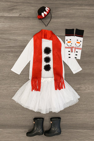 Snowman Costume - 4 Piece Set | Sparkle In Pink